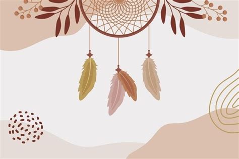 Premium Vector Flat Boho Background Boho Background Boho Style
