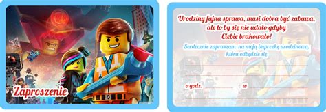 Zaproszenia Urodzinowe Dla Dzieci Lego 11784246748 Allegro Pl