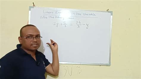 एक चर वाले रैखिक समीकरण linear equation one variable ncert youtube