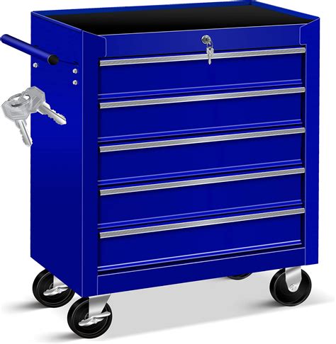 MASKO Chariot D Atelier Avec Coffre 9 Compartiments Verrouillable