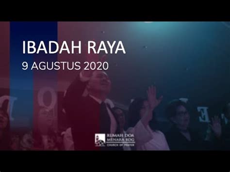 Ibadah Raya 9 Agustus 2020 Pdt Timotius Bakti Sarono RDMB Church