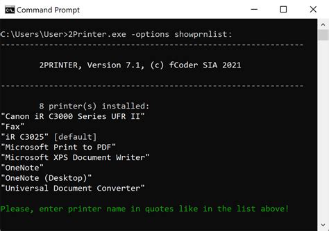 how to get a list of installed printers 2printer