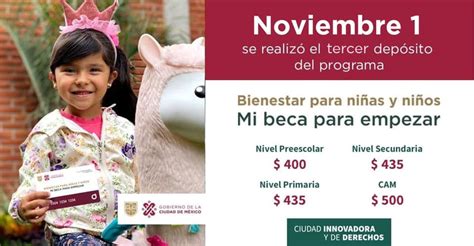 Deposito Beca Bienestar Para Ninas Y Ninos Cdmx Becas M Xico