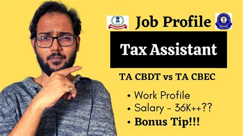 Tax Assistant Job Profile Salary Transfers Promotions TA CBDT V