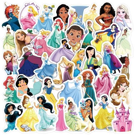 Idream Mix Disney Princess Stickers Theme Diy Stickers For Suitcase