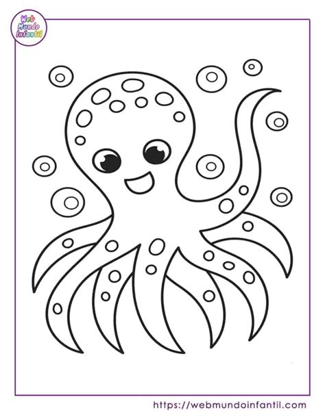 Dibujos De Pulpos Para Colorear E Imprimir
