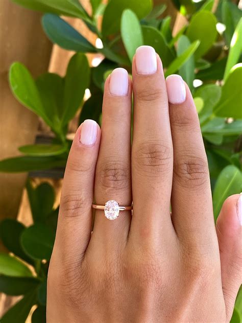 Rose Gold Oval Diamond Ring Atelier Yuwa Ciao Jp
