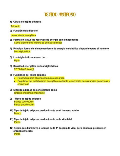 Tejido Adiposo Loya Olivas Ana Gabriela UDocz