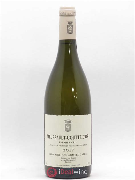 Acheter Meursault 1er Cru Goutte D Or Comtes Lafon Domaine Des 2017