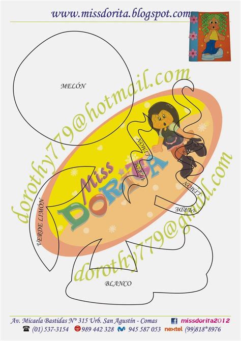 Miss Dorita Moldes Gratis Miss Dorita Fomy Moldes Y Dibujos En Foami