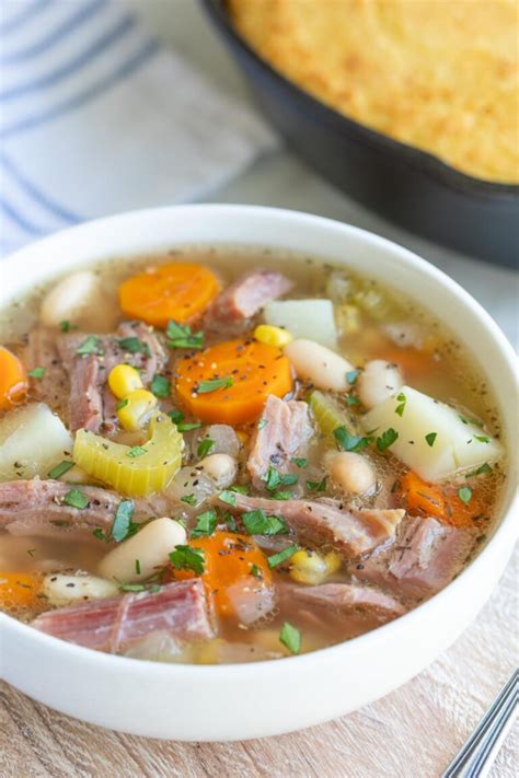 Slow Cooker Ham Bone Soup The Blond Cook