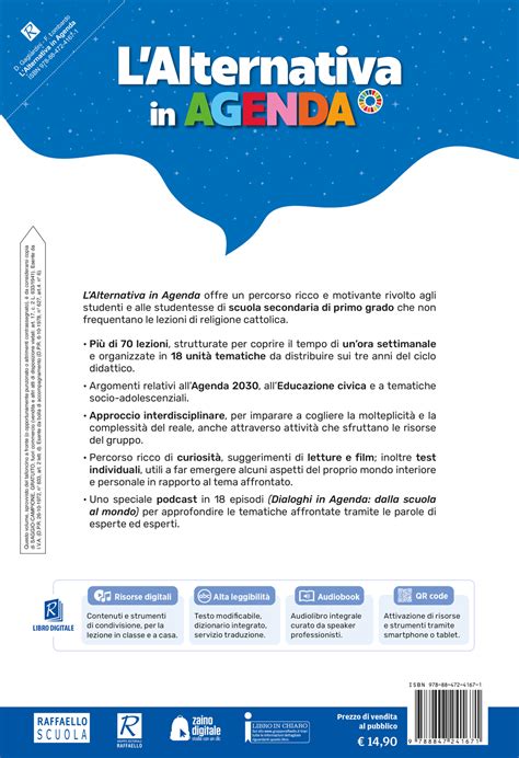L Alternativa In Agenda Raffaello Scuola