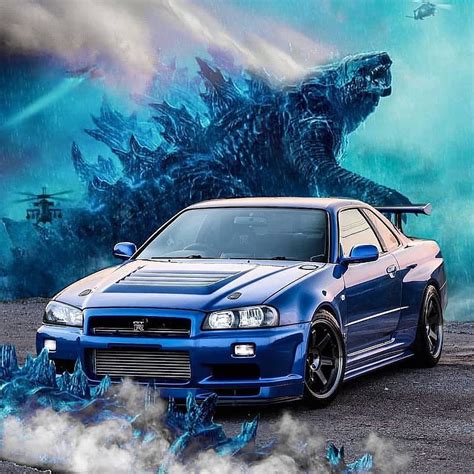 Godzilla GTR Godzilla HD Phone Wallpaper Pxfuel