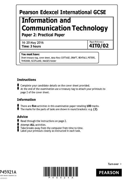 Solution Edexcel Igcse Ict Practicals Past Paper Printable