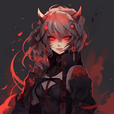 Demonic Fox Pose Male Demon Anime Pfp Image Chest Free Image