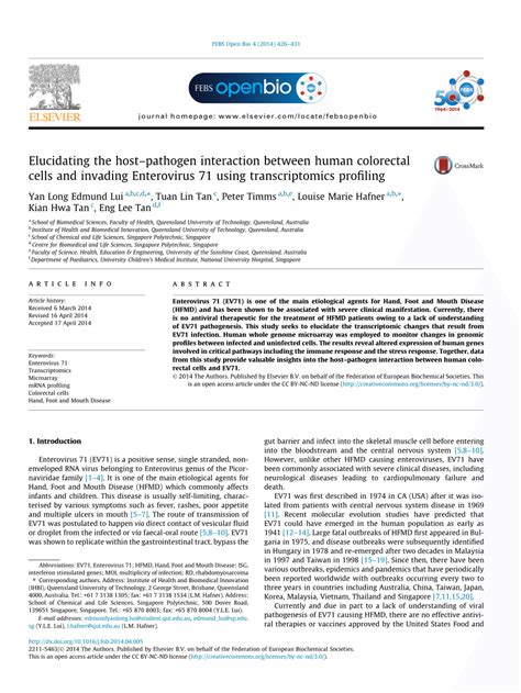 pdf elucidating the host pathogen interaction between human colorectal cells and invading
