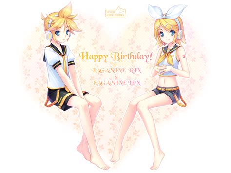 Kagamine Rin And Kagamine Len Vocaloid Drawn By Sayori Danbooru