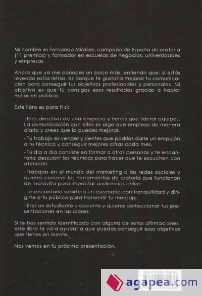 Descubre El Arte De Hablar En Publico Fernando Miralles