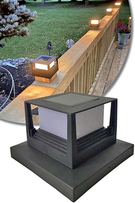 BIOSA Solar Pfostenkappen Licht LED Solar Pfostenleuchten for Außen
