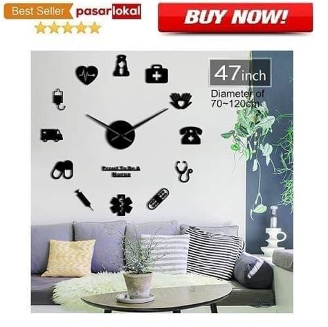 Jual Jam Dinding Taffware Jam Dinding Besar DIY Giant Wall Clock Quartz