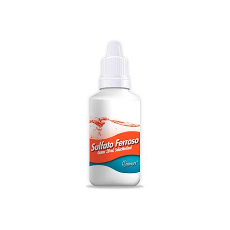 Sulfato Ferroso 125mg Ml Solucion Oral Gotas Frasco X 20 Ml