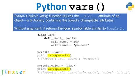 Python Vars Function Finxter