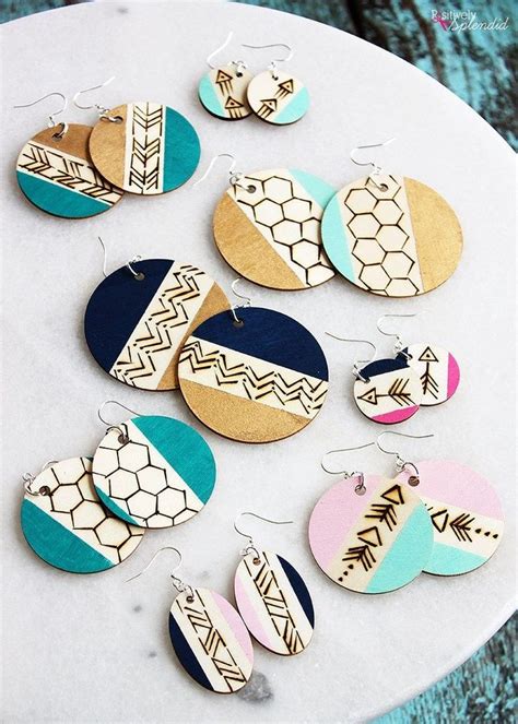 DIY Wood Burned Earrings Easy And Stylish Handmade Gift Idea