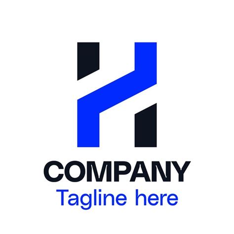 Diseño de logotipo de letra h Vector Premium