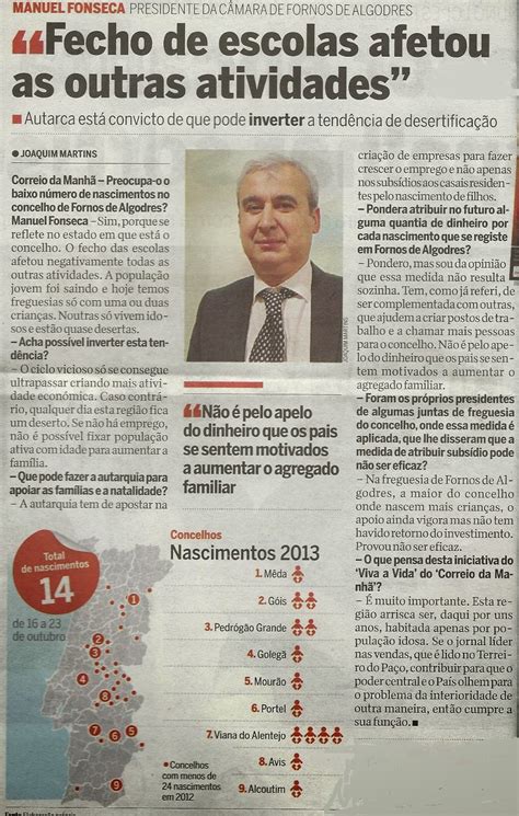 Not Cias De Fornos De Algodres Entrevista Ao Presidente Da C Mara De