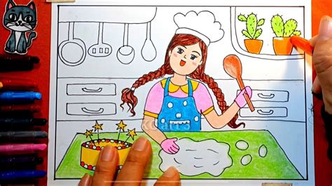 Vẽ ƯỚC MƠ CỦA EM Thợ làm Bánh Kem Vẽ Nghề Nghiệp Tương Lai Vẽ cuộc