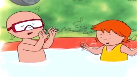 Caillou e Rosie Lutam na Piscina Caillou em Português WildBrain