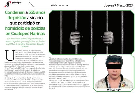 Sentencia A A Os De Prisi N A Sujeto Involucrado En Ataque A