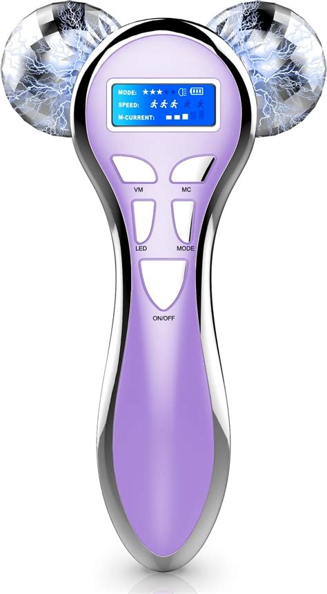 Rouleau de massage du visage à micro courant 4D électrique