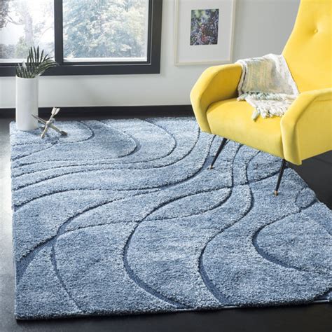 17 Stories Shepshed Hand Woven Hand Hooked Blue Area Rug Reviews