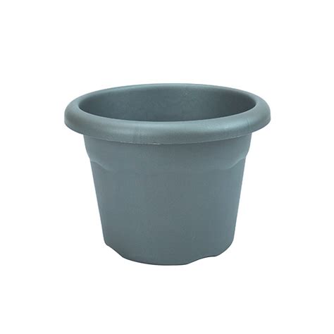 Maceta plástica redonda antracita 40 cm