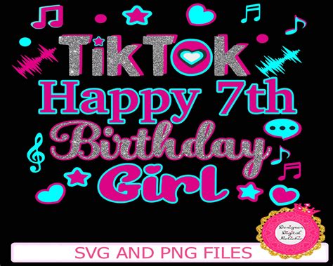 Tiktoker Girl Svg And Birthday Squad Svg 2X1 Images Svg And Etsy