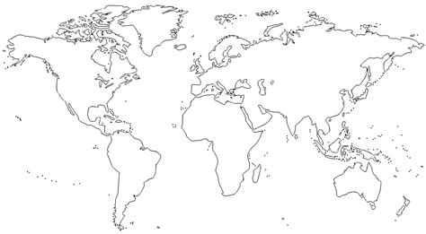 World Map Line Drawing At Paintingvalley Explore Collection Of