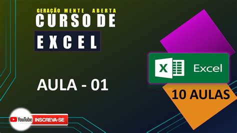 Aula Introdu O Ao Excel Youtube