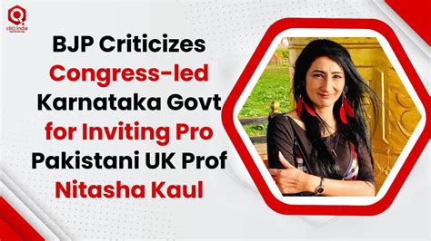 Bjp Criticizes Congress Led Karnataka Govt For Inviting Pro Pakistani