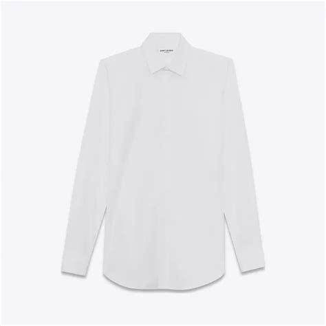 伊夫圣罗兰 Yves Saint laurent 棉府绸衬衫 439373Y216W9000 小迈步海淘品牌官网
