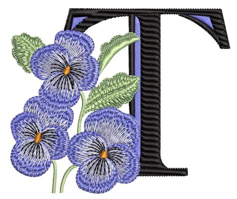 Alphabet Violette Créatrices Broderie Machine