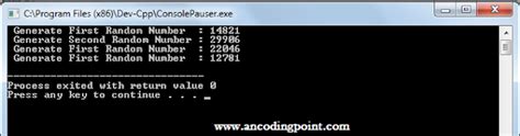how to generate random numbers in c program pprogramming