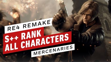 Resident Evil Remake All Mercenaries Characters S Rank Gameplay