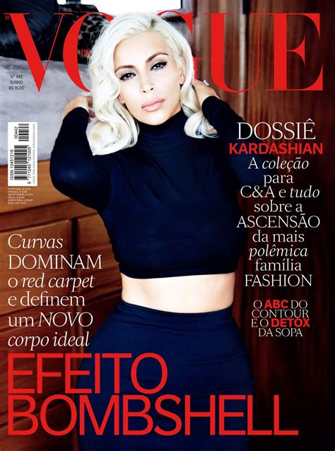 Kim Kardashian Vogue Magazine Brazil June 2015