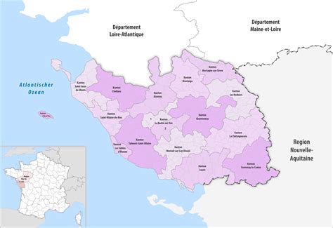 Carte Des Cantons Du D Partement De La Vend E