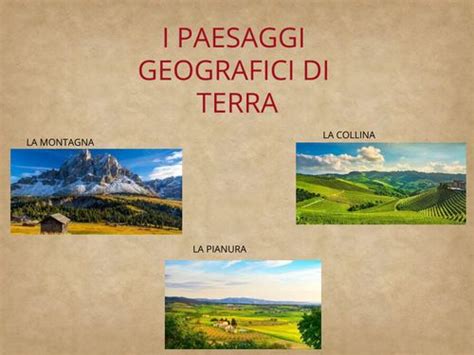 Book Creator I PAESAGGI GEOGRAFICI DI TERRA