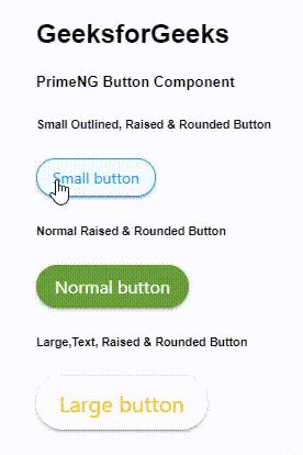 Angular Primeng Button Component Geeksforgeeks