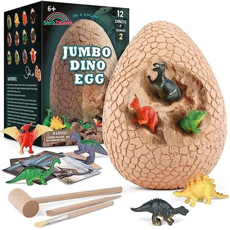 Jajko Jumbo Dinozaura XXl Wykopaliska Kopalnia Skamielina Archeolog