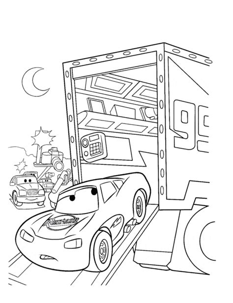 35 desenhos do Relâmpago McQueen para colorir e imprimir