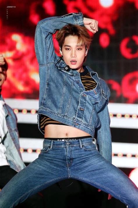Photos Of Kai Exo Wearing Crop Tops Showing Abs On Stage Driving